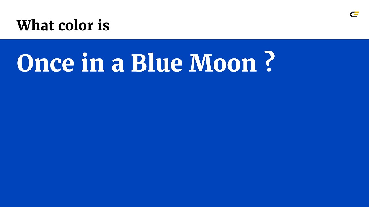 Once in a Blue Moon #0044bb hex color - Blue color - Warm color 0044bb ...