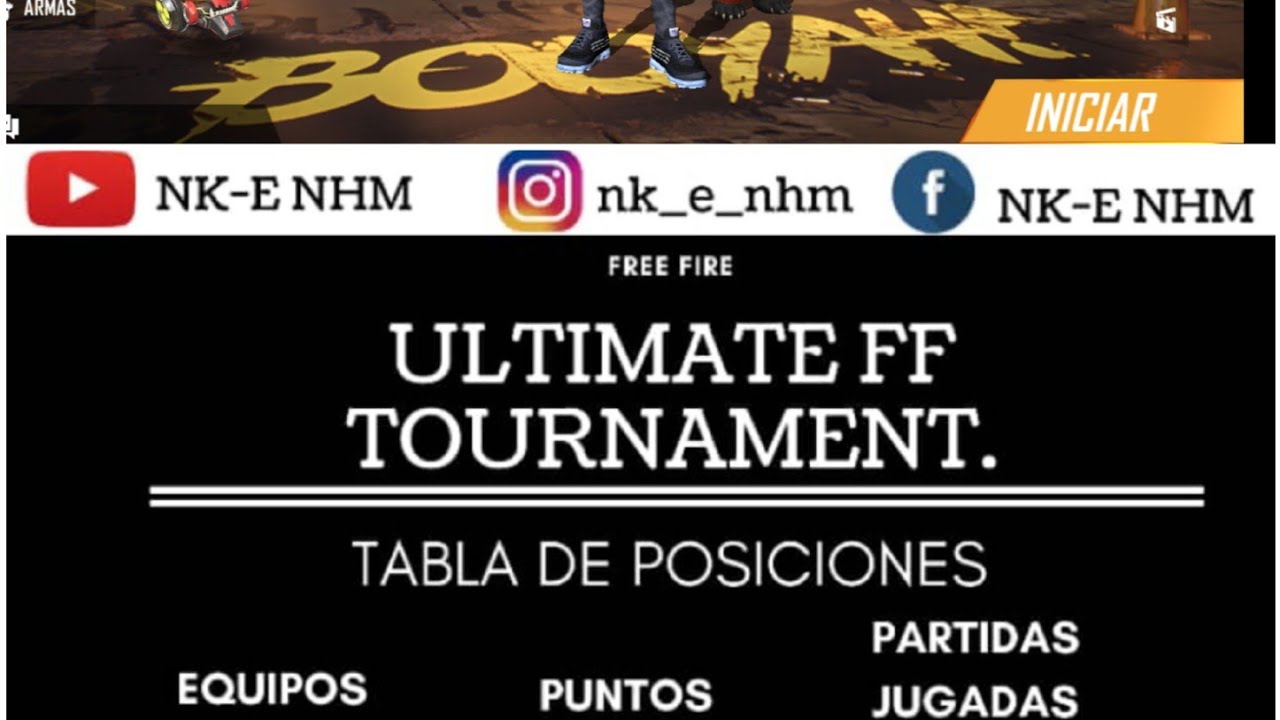 TABLA DE POSICIONES Y KILLS FREE FIRE DUO ULTIMATE LEAGUE - YouTube