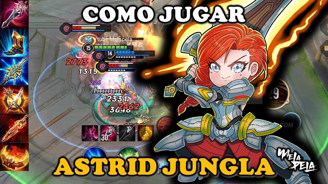 COMO JUGAR ASTRID en Arena Of Valor | Guía completa de Astrid JUNGLA ...