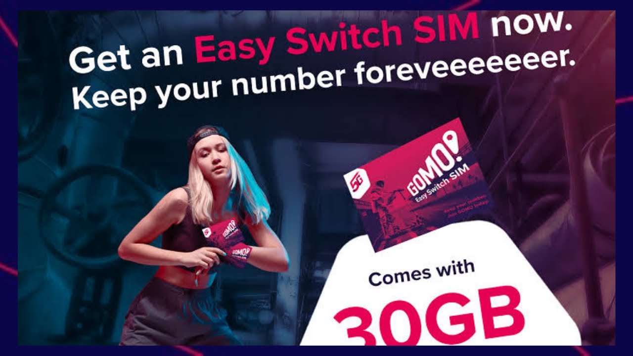 GOMO Easy Switch Sim | SMART TO GOMO SAME NUMBER (No endless pop ups ...