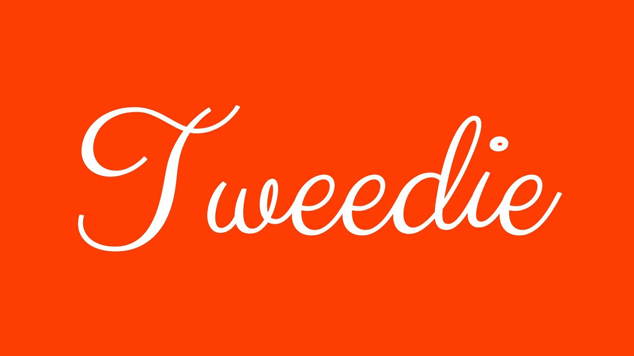 Learn how to Sign the Name Tweedie Stylishly in Cursive Writing - YouTube