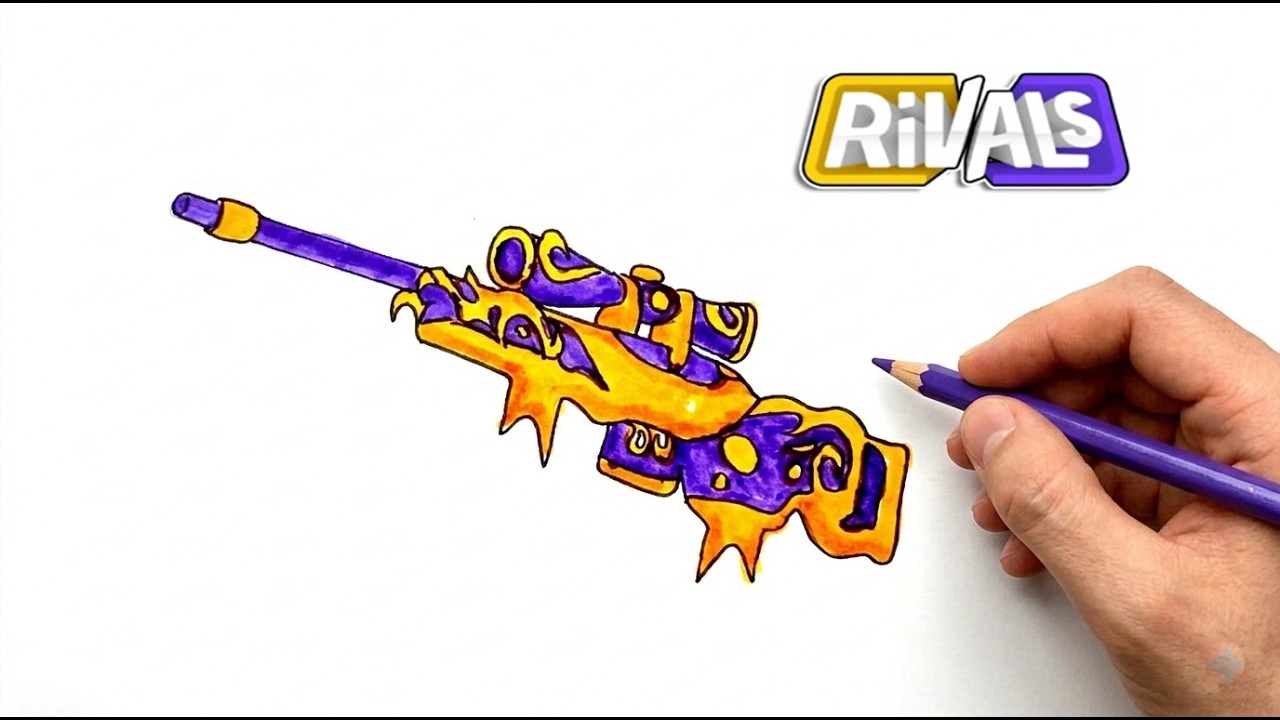 How to draw Glorious sniper | ROBLOX RIVALS - YouTube