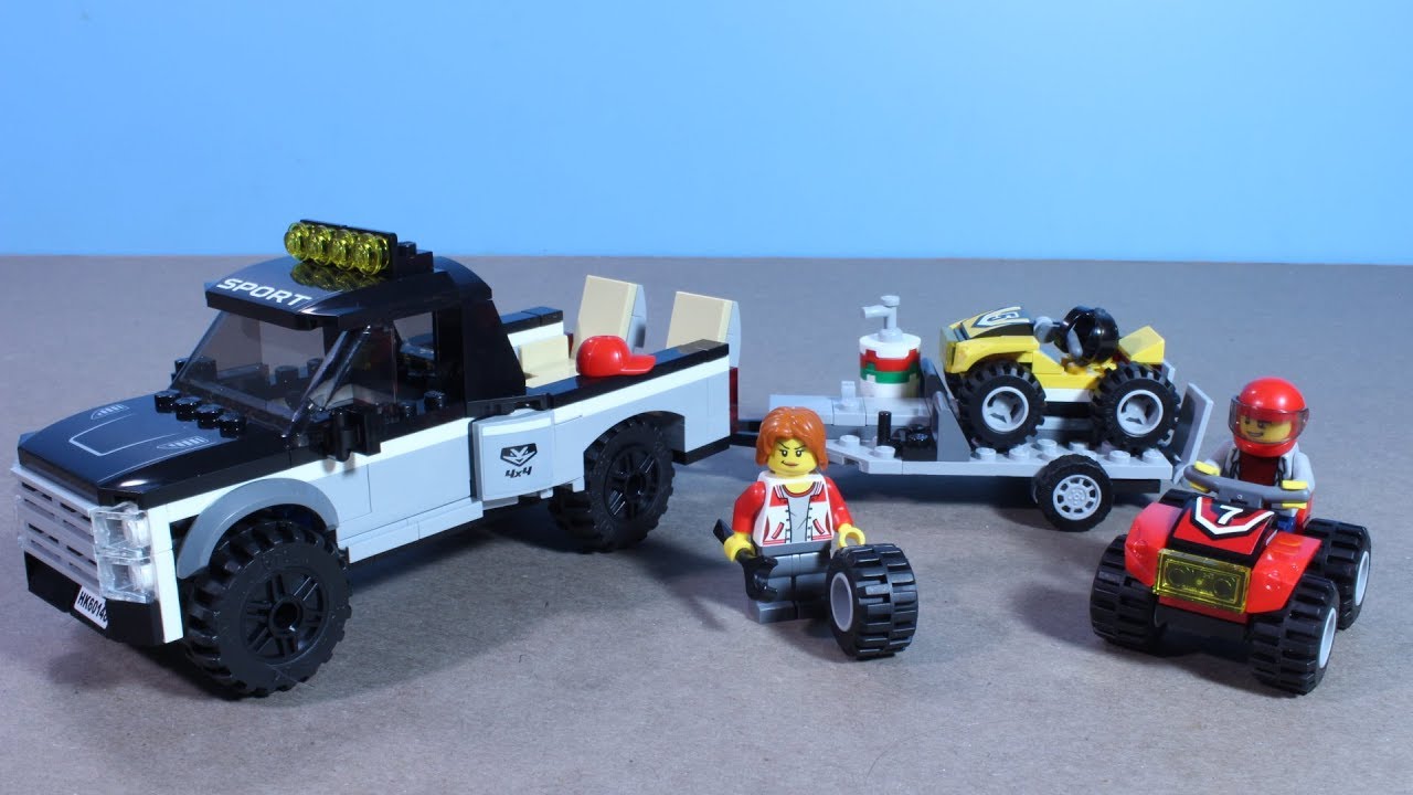 LEGO City ATV Race Team set 60148 | Stop Motion Build - YouTube