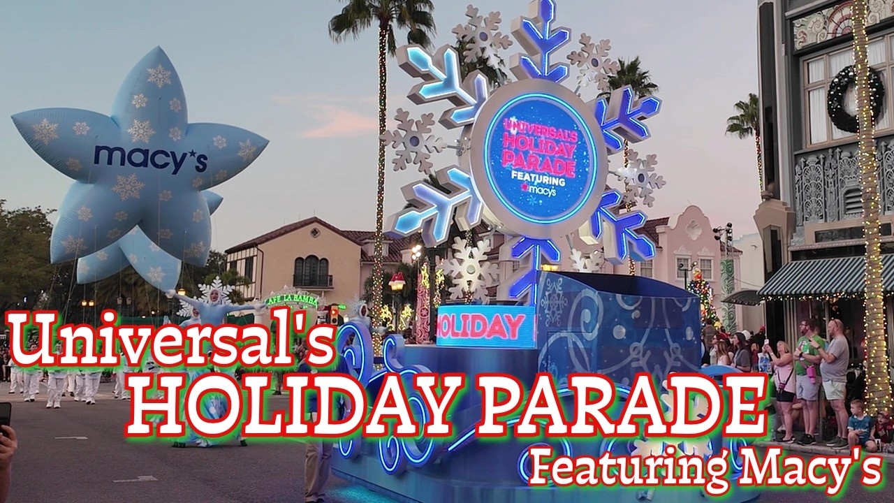 Universal's Holiday Parade Featuring Macy’s! Full Parade! - YouTube