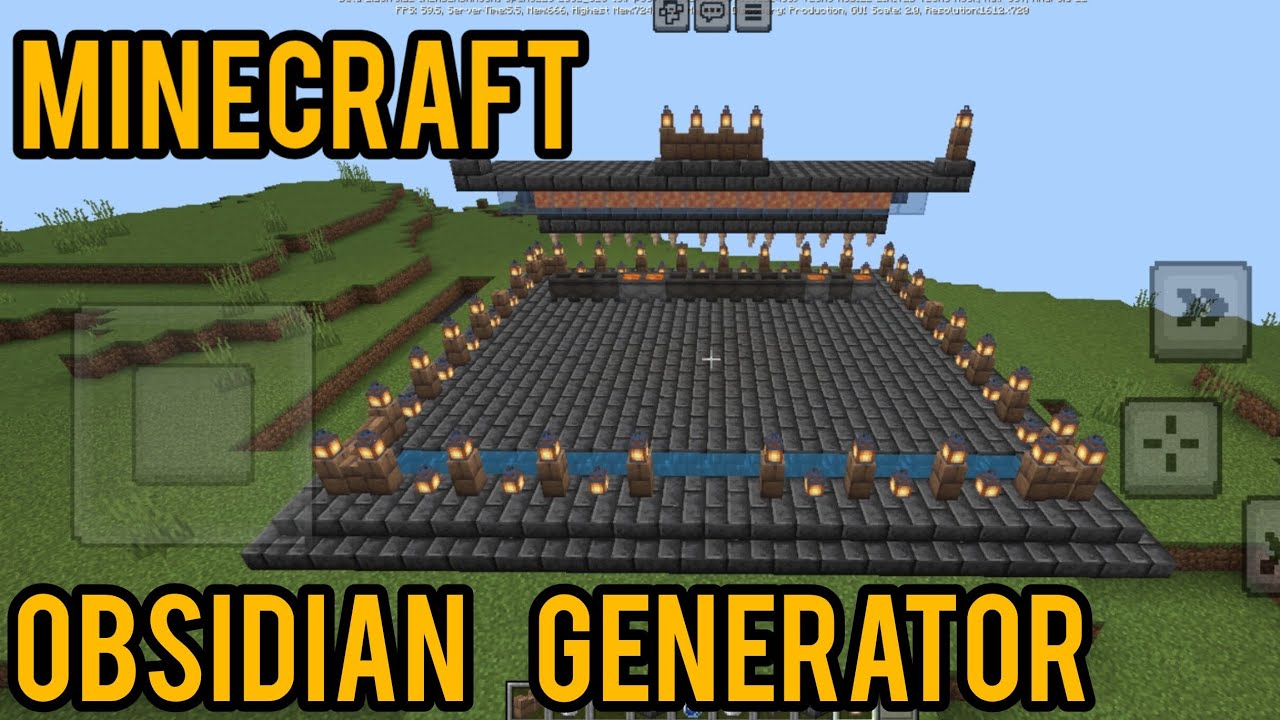 HOW to make luxury obsidian generator in Minecraft - YouTube