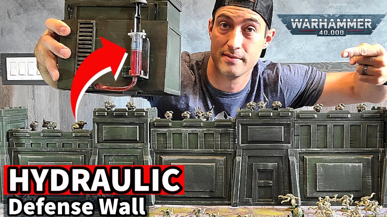 Does it work?? HUGE!!! HYDRAULIC DEFENSE WALL - 3d PRINTING for ...