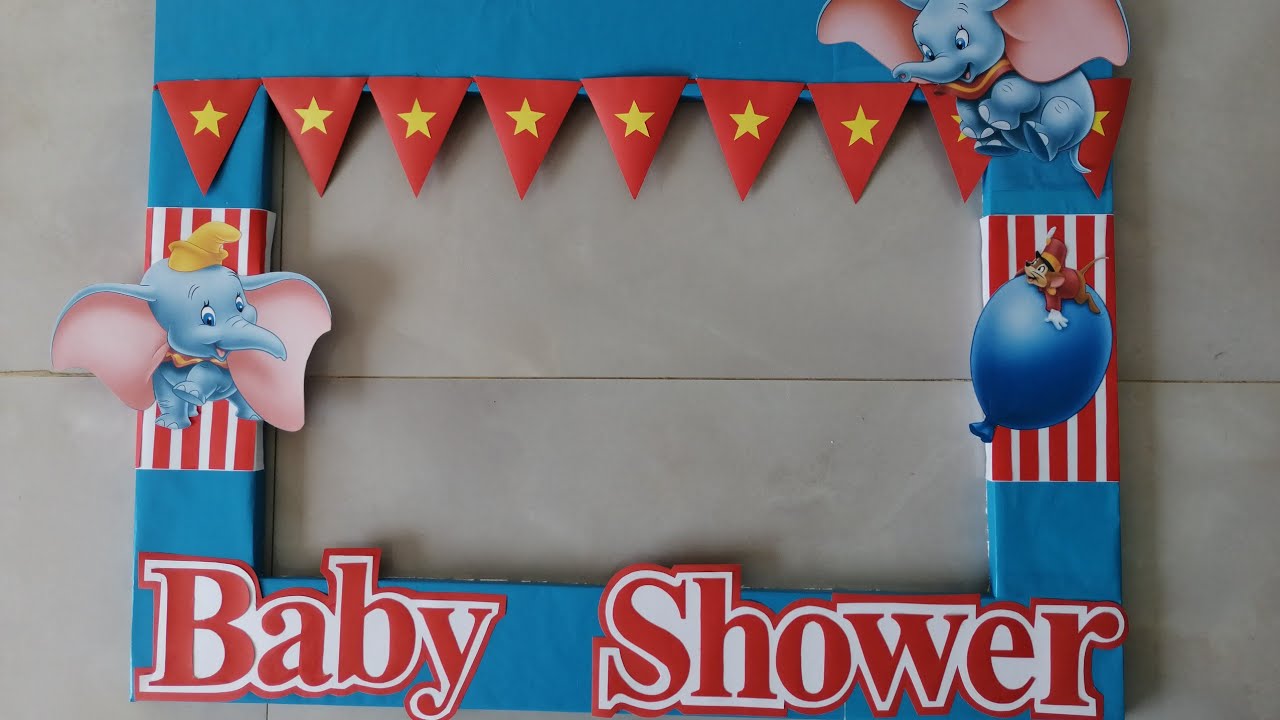 COMO HACER UN MARCO PARA FOTOS PARA BABY SHOWER / BABY SHOWER PHOTO ...
