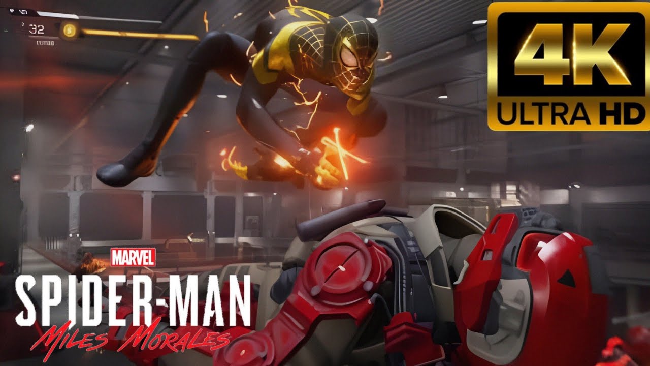 Spider-Man Miles Morales Destroying The Laboratory In 4K Ultra HD - YouTube