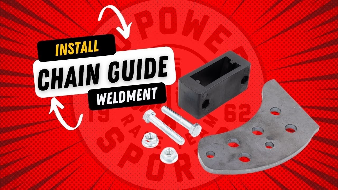 How To Install Chain Guide On Minibike - YouTube