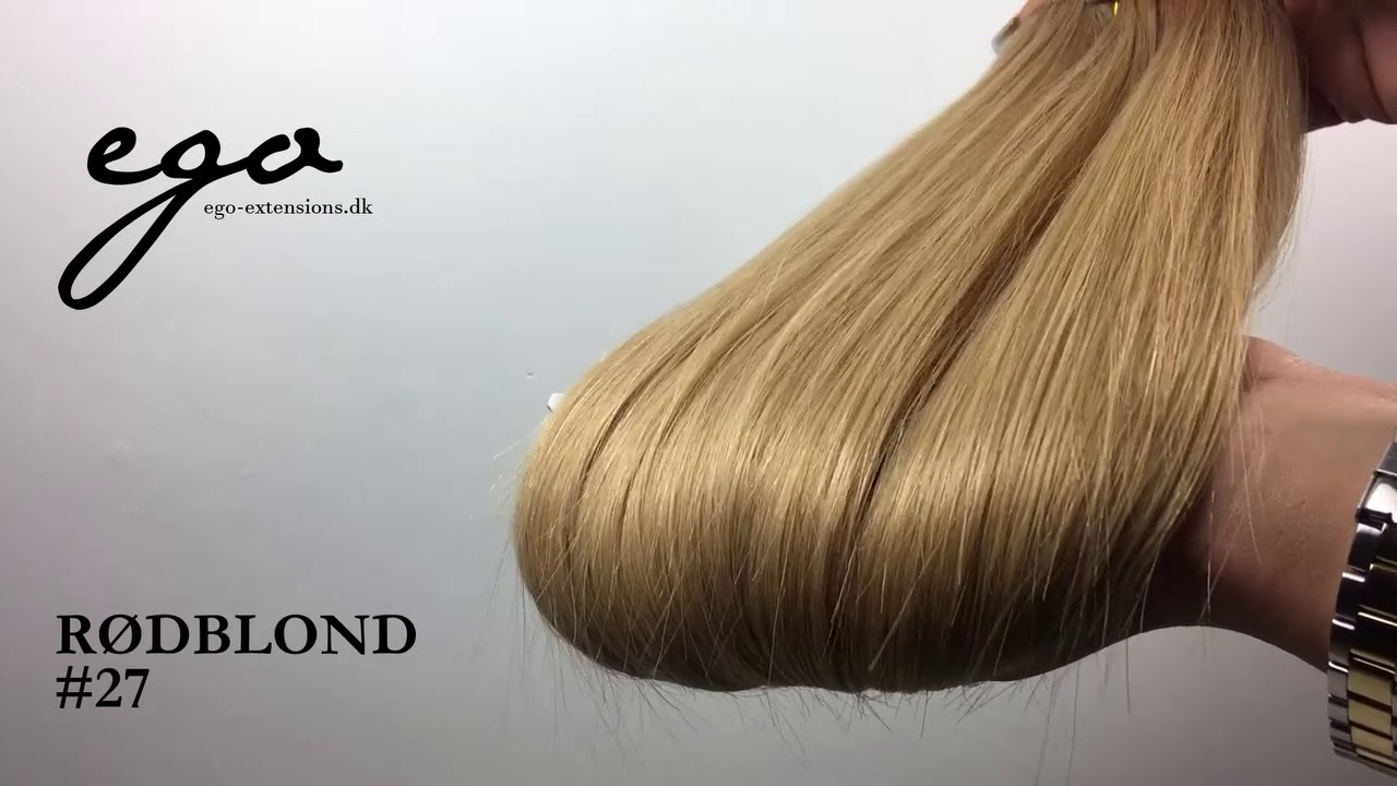 Hair extensions i farve 27 - Ego extensions - YouTube