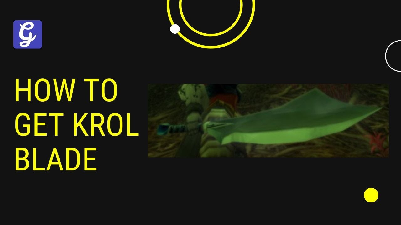How to Get Krol Blade - World Of Warcraft Classic - YouTube
