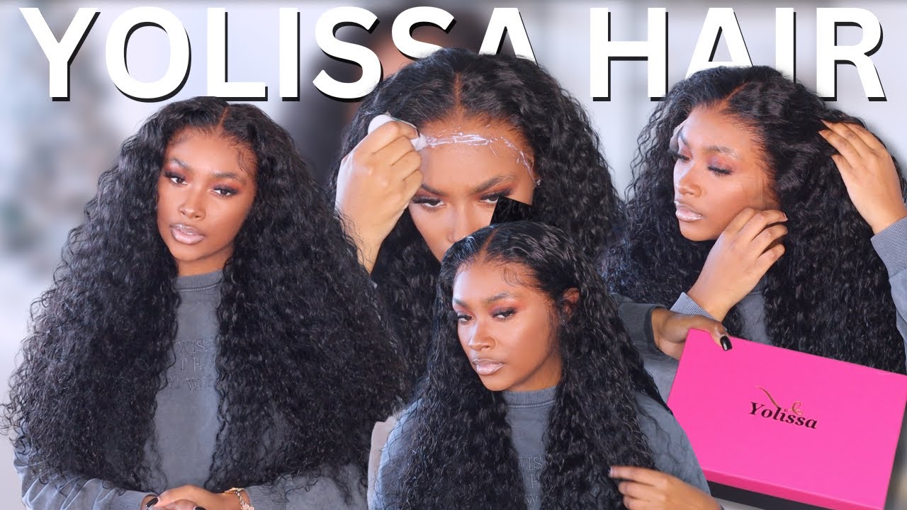 😍🔥HIGHLY RECOMMEND| 250% MIDDLE PART WATER WAVE LACE FRONTAL WIG ...