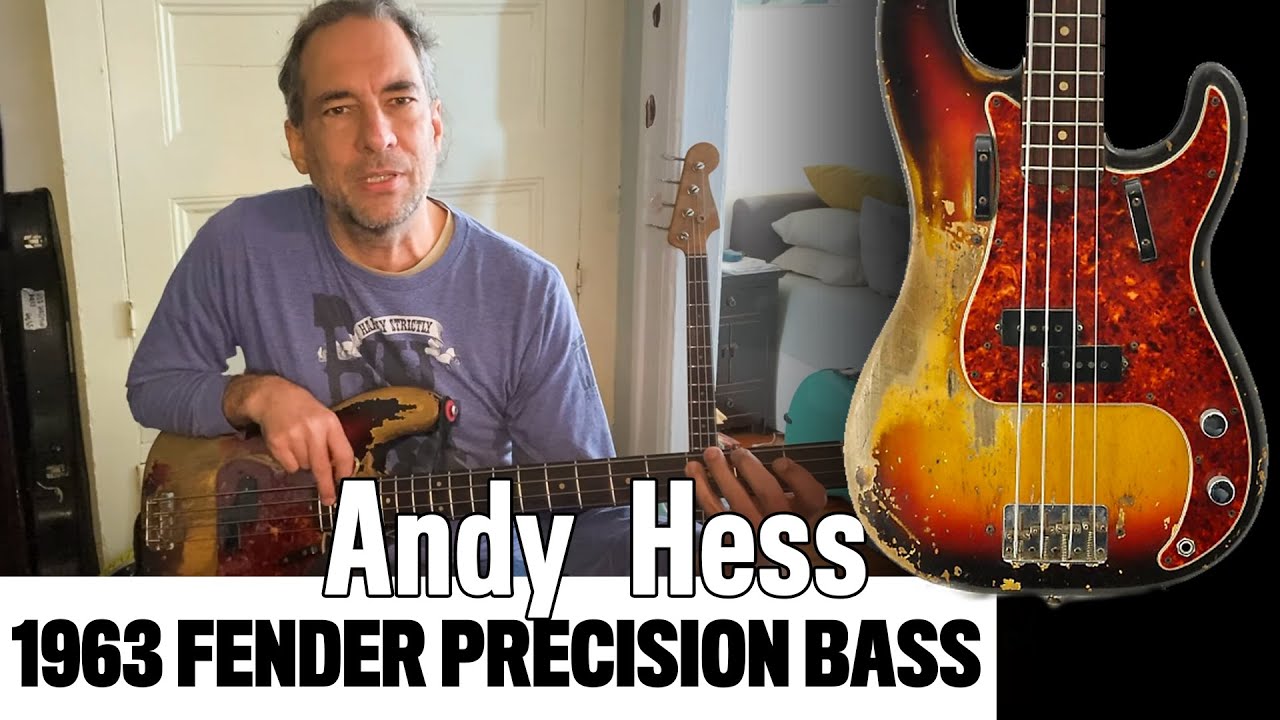 Andy Hess Plays A 1963 Fender Precision Bass | Let's Hear It - YouTube