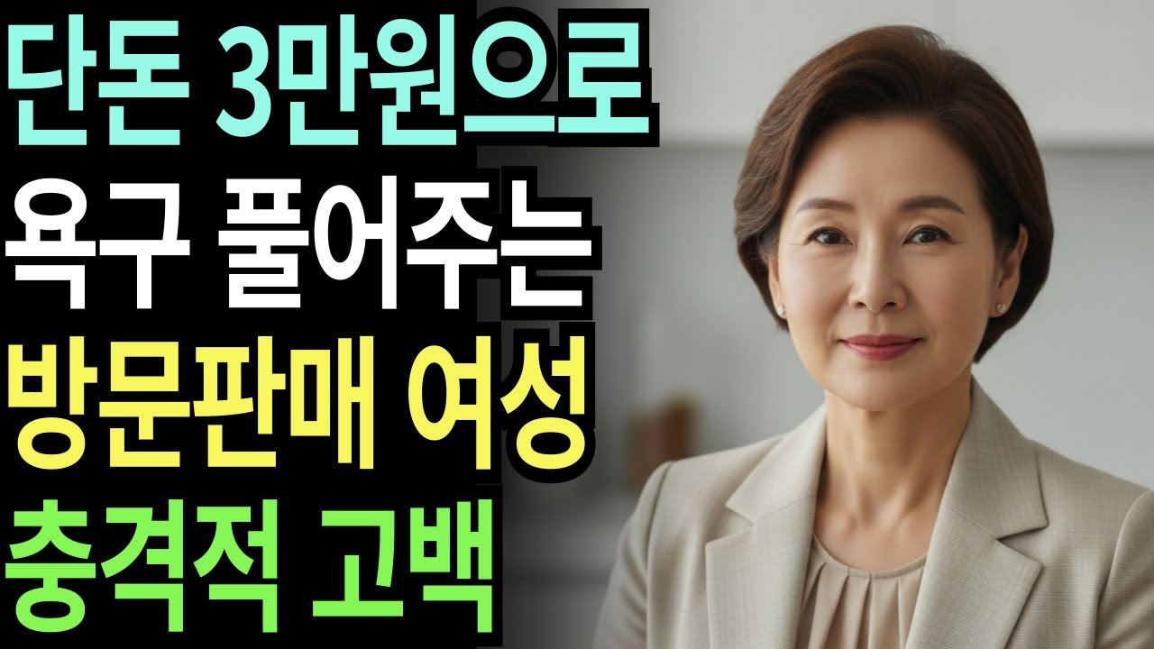 실화사연 가정집 방문하며 물건도 팔고 몸도 파는 여성의 참혹한 선택의 충격적 고백 반전 실화 황혼 재혼 노후 실버
