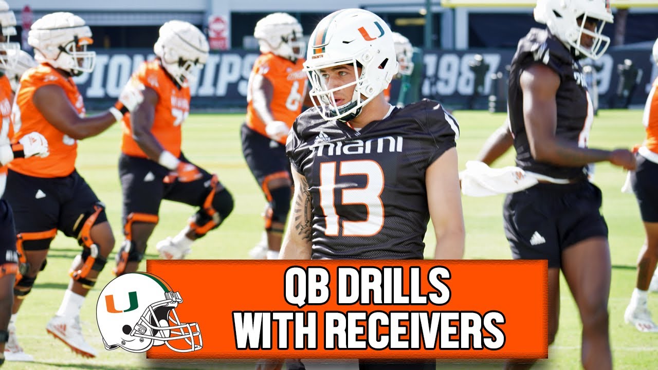 Quarterback Accuracy Drills & Throwing to Receivers | Tyler Van Dyke ...