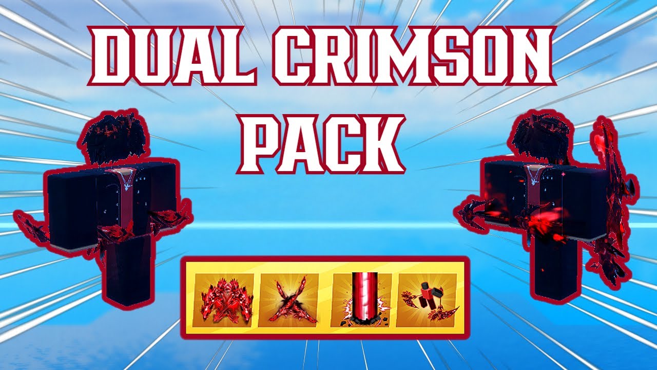 Dual Crimson Eclipse Scythe And Dual Crimson Katana Showcase Blade Ball Roblox - YouTube