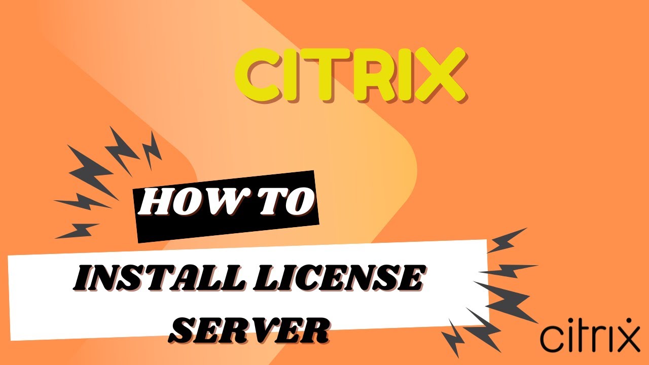 CITRIX - Installation license server - YouTube