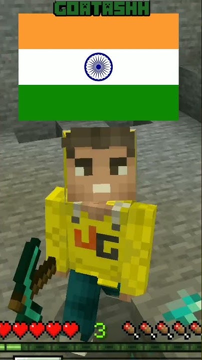 America Minecraft Players Vs Indian Minecraft Players Minecraft Shorts Goatashh Funnyshorts