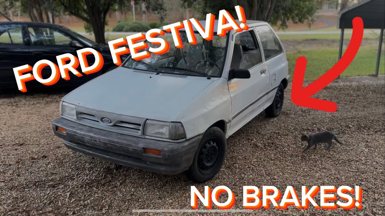 I DROVE A FORD FESTIVA WITH NO BRAKES TO THE SHOP! (1993 Ford Festiva ...