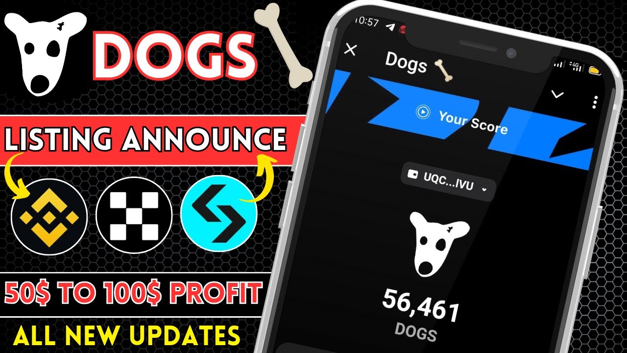 Dogs Airdrop Listing Date Announce | Biggest Telegram Airdrop | 50$ to ...