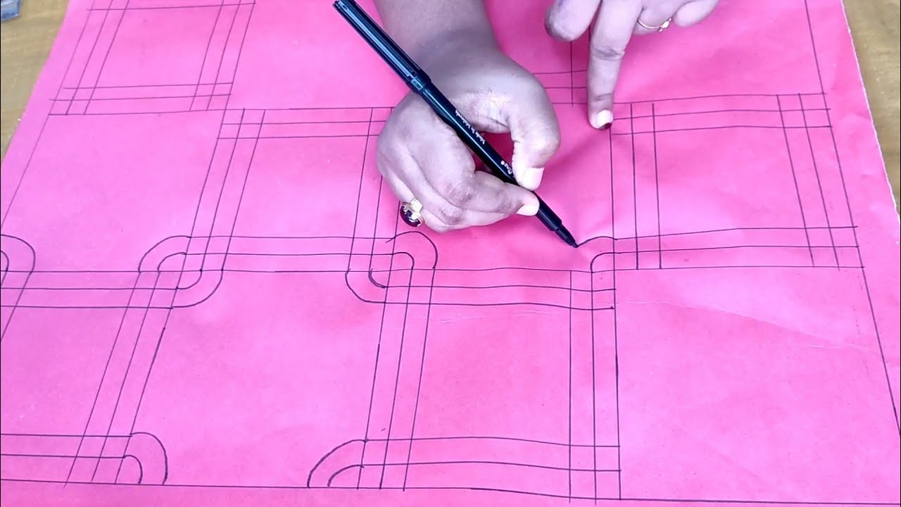 Easy nakshi kantha design tutorial//new nakshi kantha design//nokshi ...