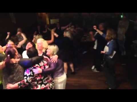 Charity night at football club in caernarfon for alaw ward - YouTube