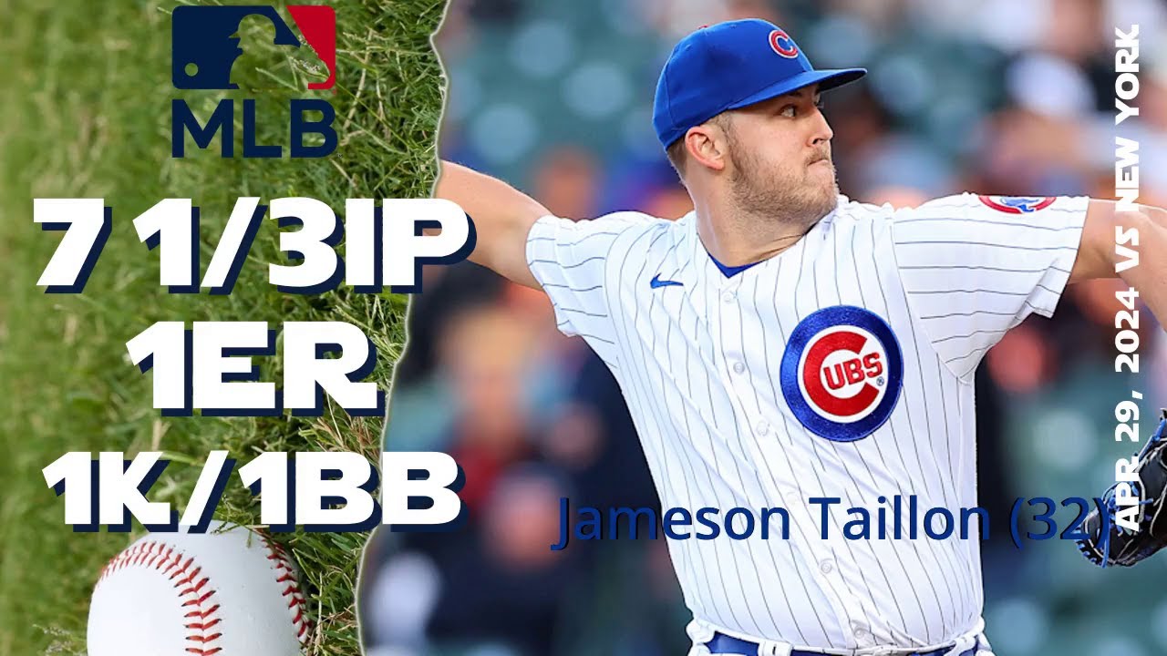 Jameson Taillon, April 29, 2024 | MLB highlights - YouTube