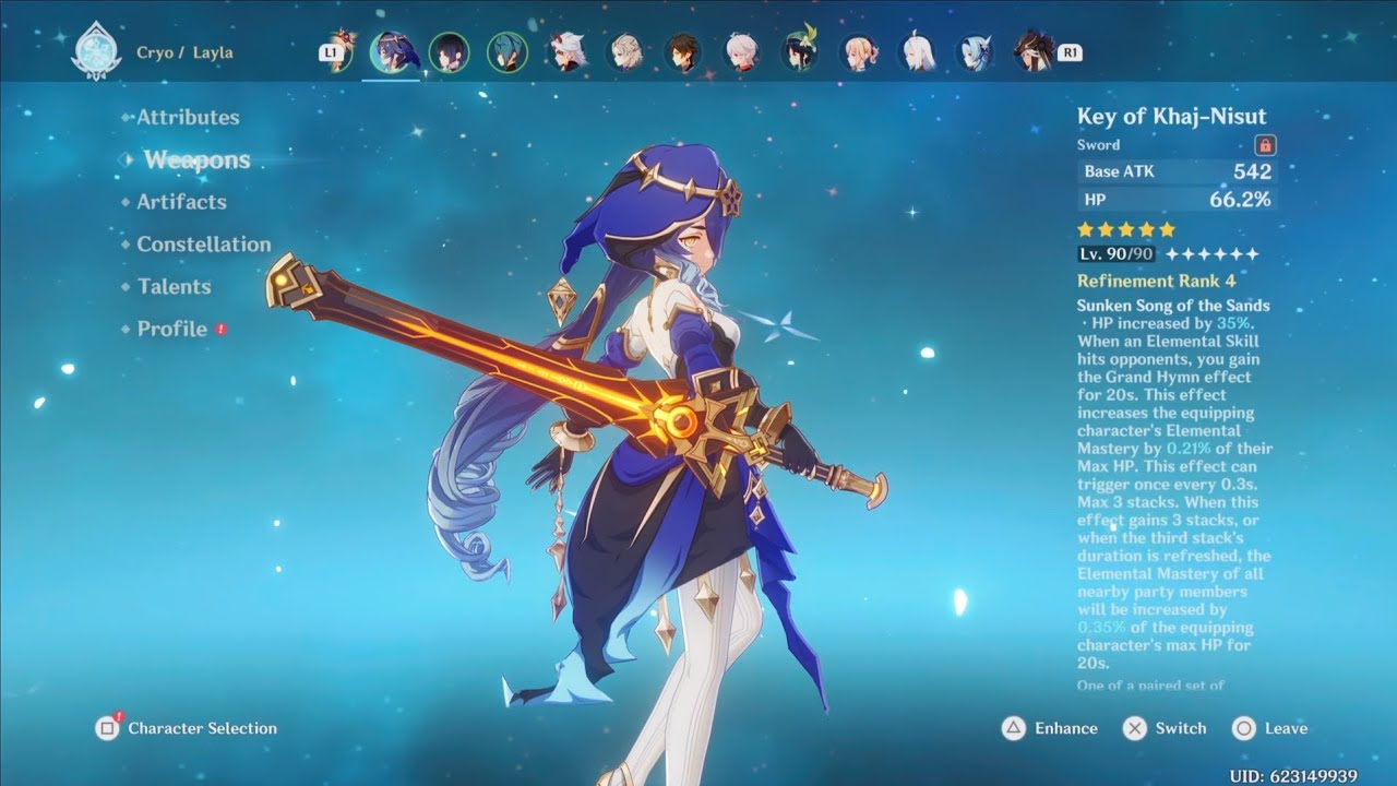 Layla with Key of Khaj-Nisut works fine - YouTube