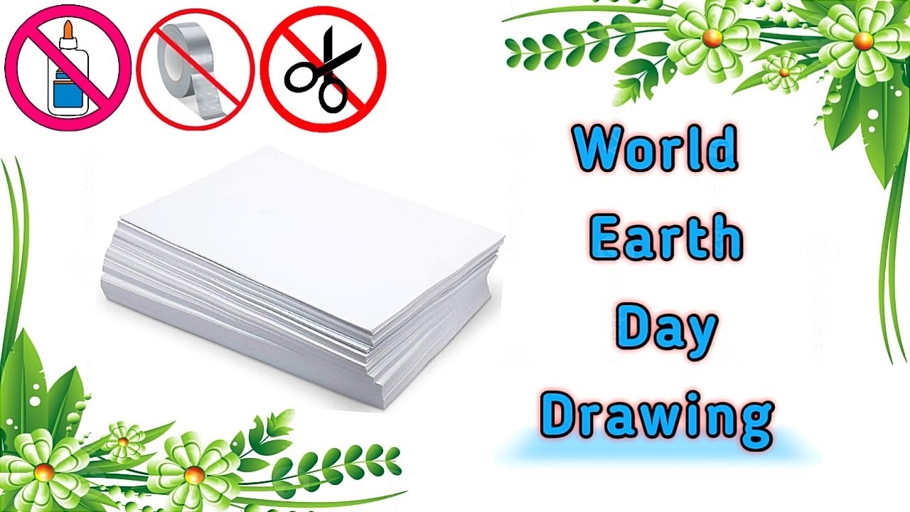 How to Draw Earth day drawing|World Earth Day Drawing | Earth Day ...