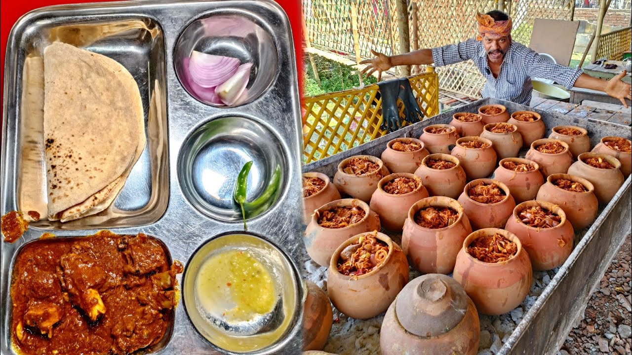 भर दिन में 100kg Mutton हांडी खत्म | Mutton Handi | Mutton Street Food ...