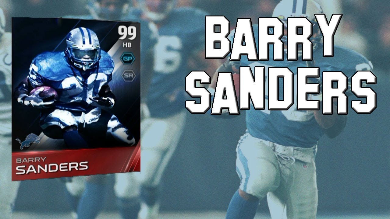 Madden 15 Ultimate Team- MUT 15 Card Review- 99 Overall Barry Sanders ...
