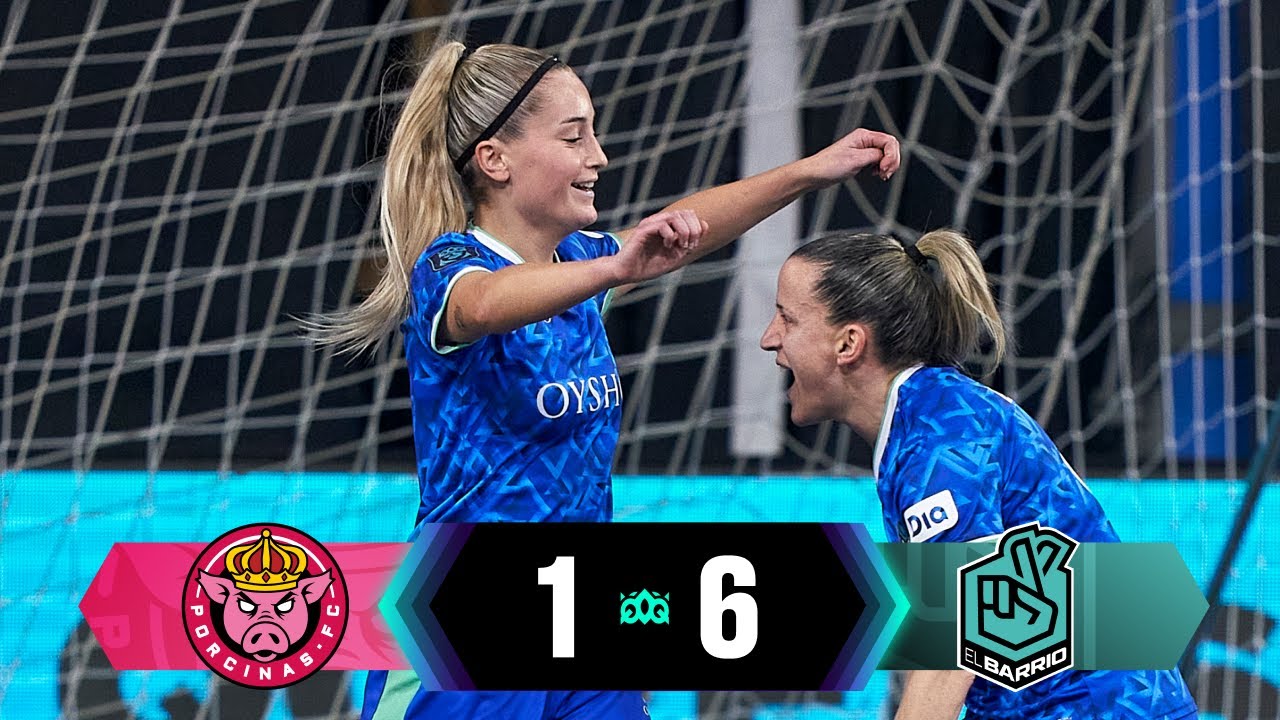 Porcinas FC de GEMITA VS El Barrio de ADRI CONTRERAS | Partido Completo J1 (1-6) - YouTube