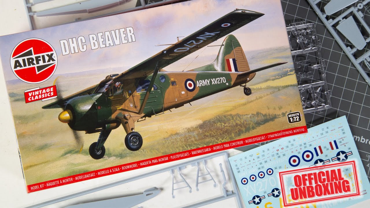 Official Unboxing - Airfix de Havilland Beaver (A03017V) - YouTube