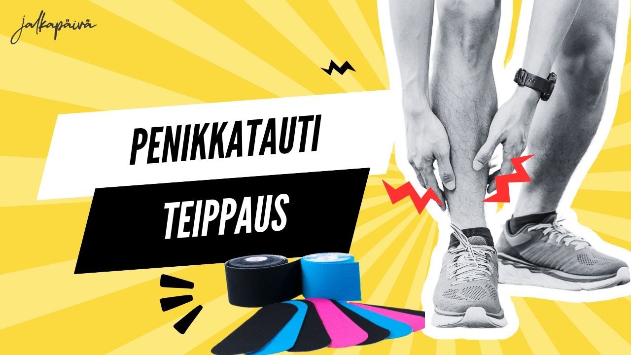 Lievitä penikkatauti kipua - takimmaisen säärilihaksen kinesioteippaus ...