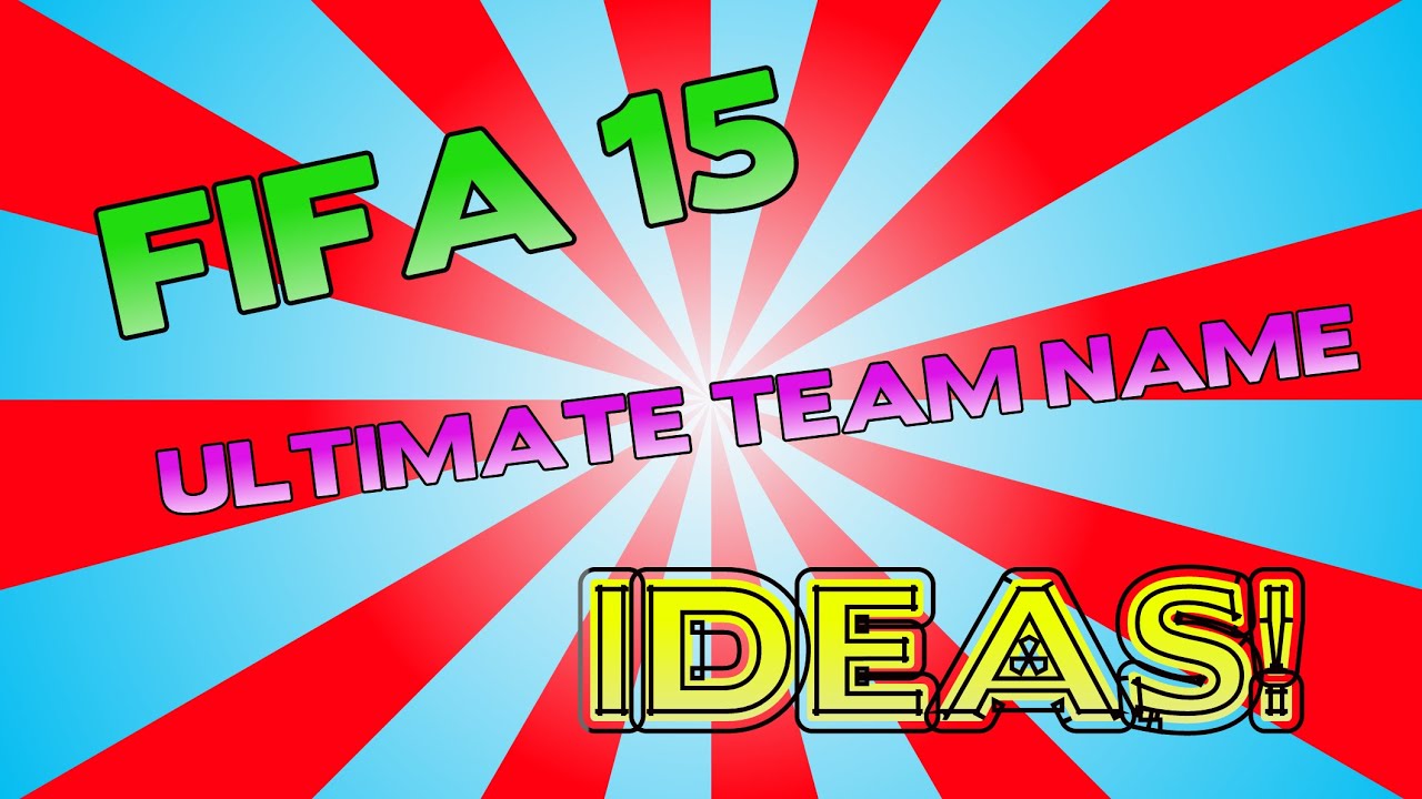 FIFA 15 Ultimate Team | Funny Names - YouTube