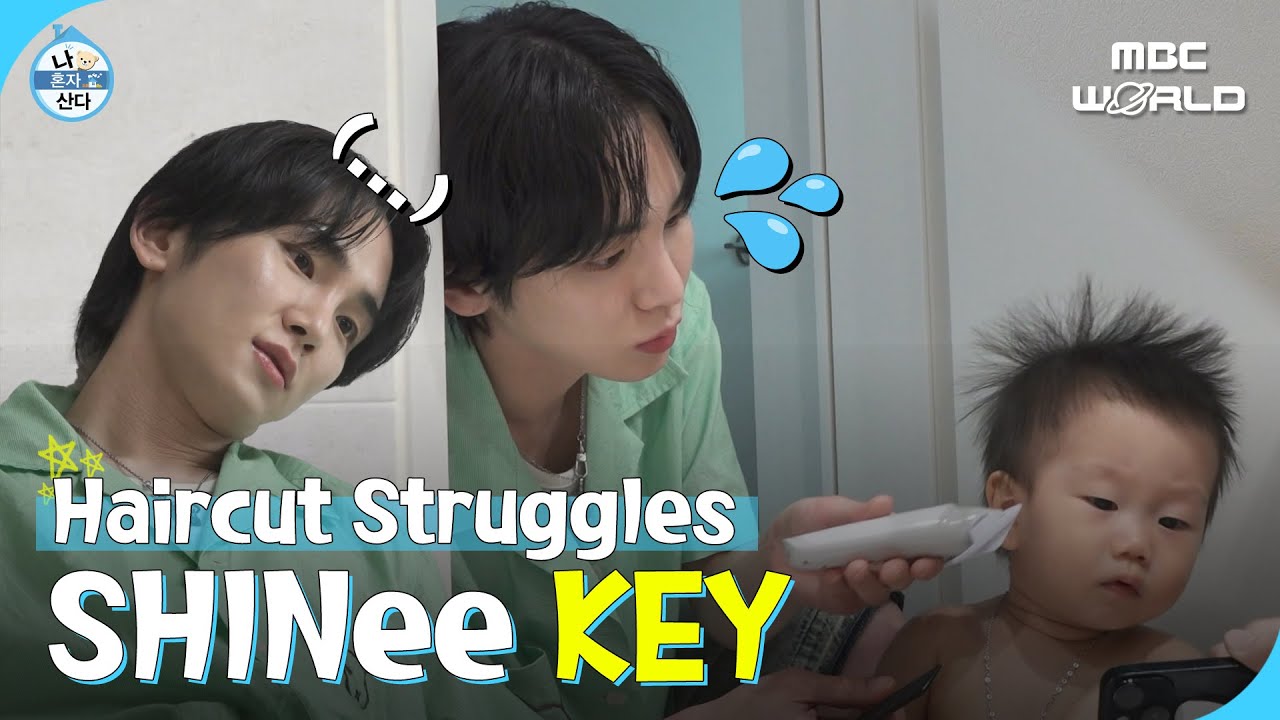 [ENG/JPN] KEY on his mission to cut the baby’s hair #SHINEE #KEY - YouTube