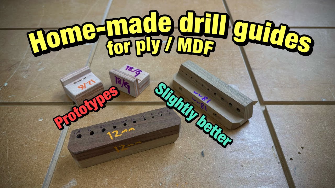 DIY Home-Made Drill Guides for the Edges of Plywood / MDF to Centre ...