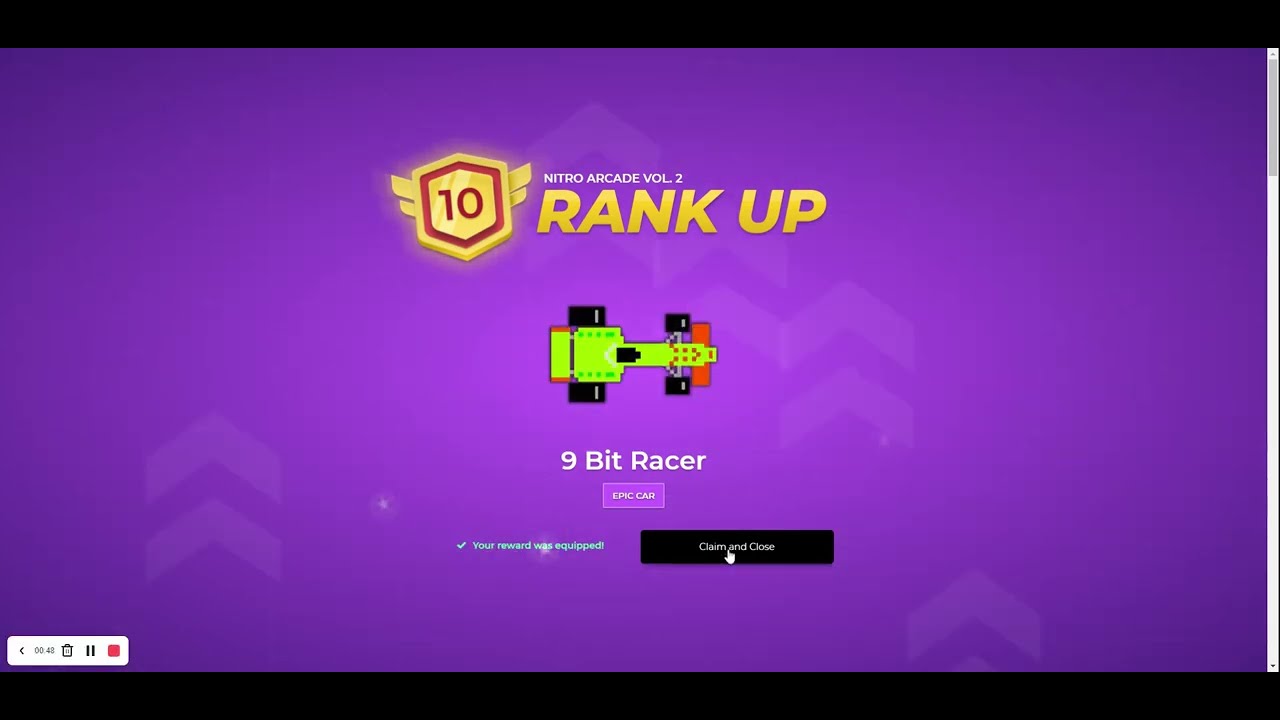 Double 9 Bit Racer Glitch on Nitro Type - YouTube