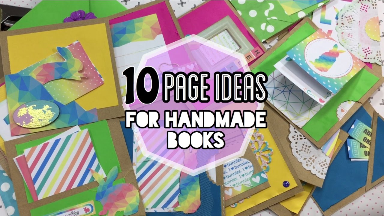 10 Page ideas for Handmade Books / Ft. Fun Bun Collection| 10-List ...