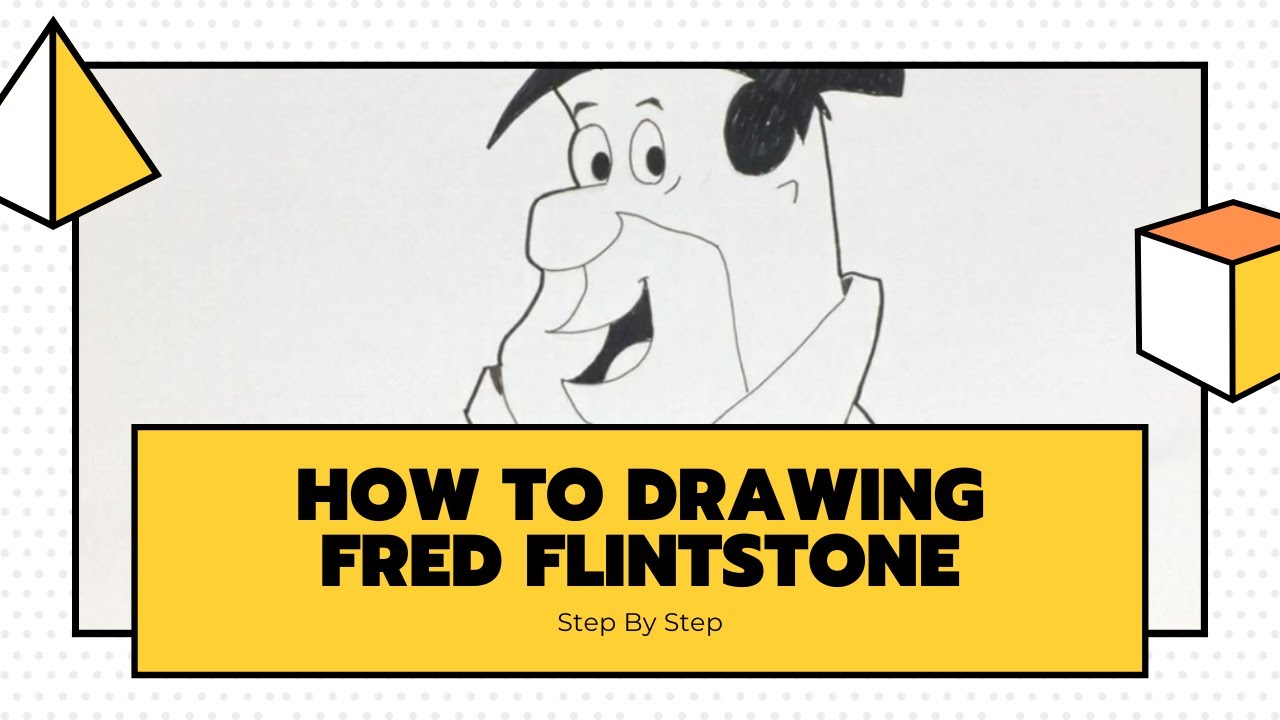 How to Draw Fred Flintstone Easy | The Flintstones - YouTube