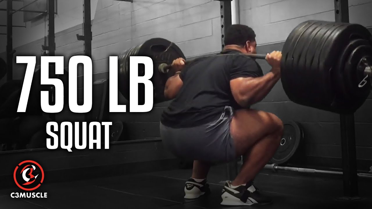 750 lb Squat | @C3Muscle - YouTube