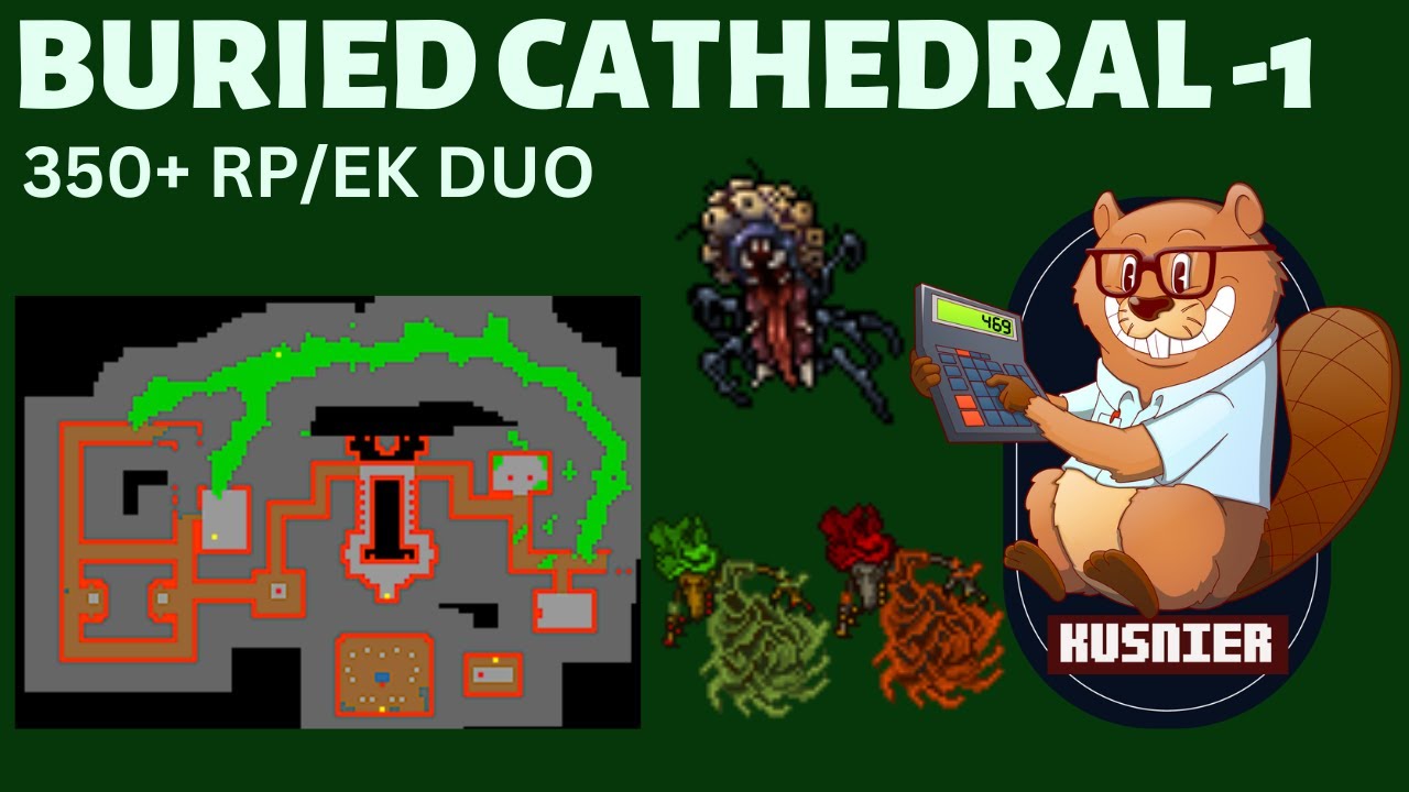 Buried Cathedral -1 | 350+ Paladin/Knight Duo | Tibia - YouTube