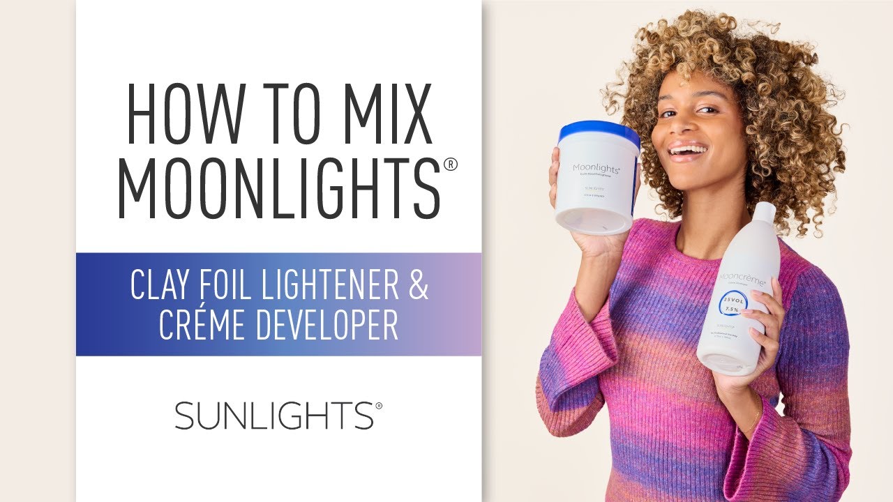 How To Mix Moonlights® Foil Lightener & Crème Developer | Sunlights ...