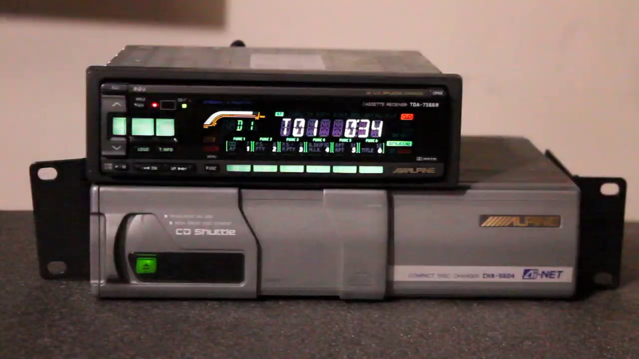 Alpine TDA-7566R - YouTube
