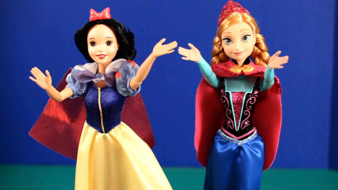 Frozen Anna Disney Doll and Snow White Doll Playset 2015 - YouTube