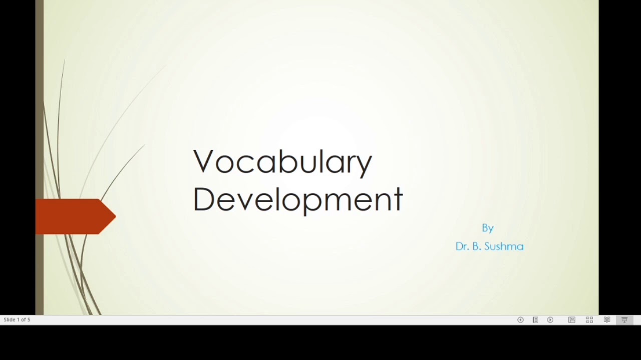Vocabulary Development-1#Introduction#Strategies - YouTube