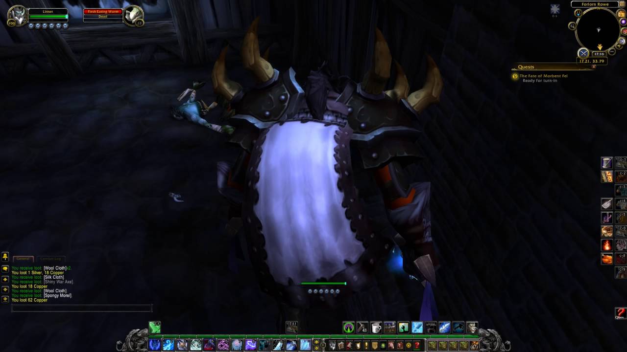 The Fate Of Morbent Fel Quest ID 26723 Playthrough Duskwood - YouTube