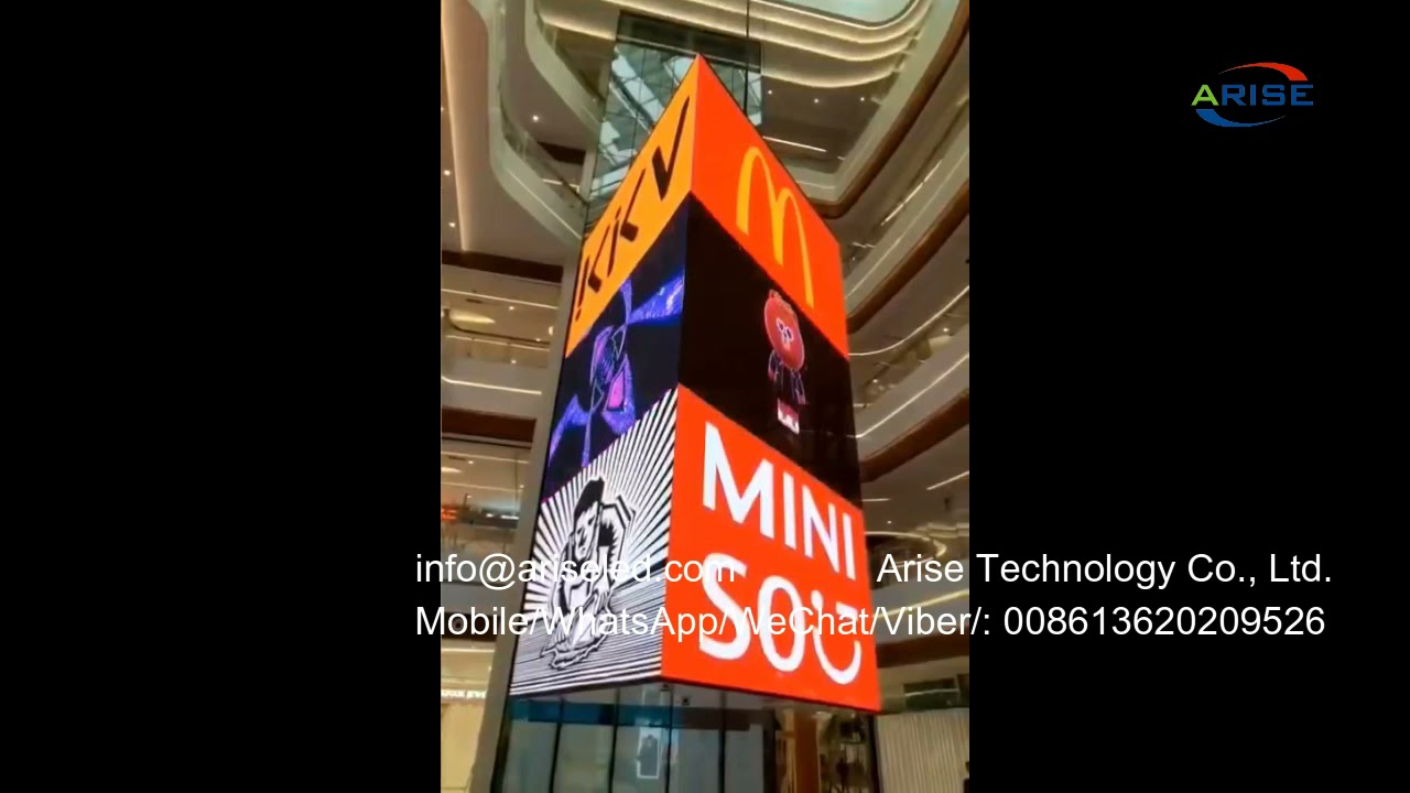 Multi layers rotating tower LED display,Rotating LED Displays Tower ...