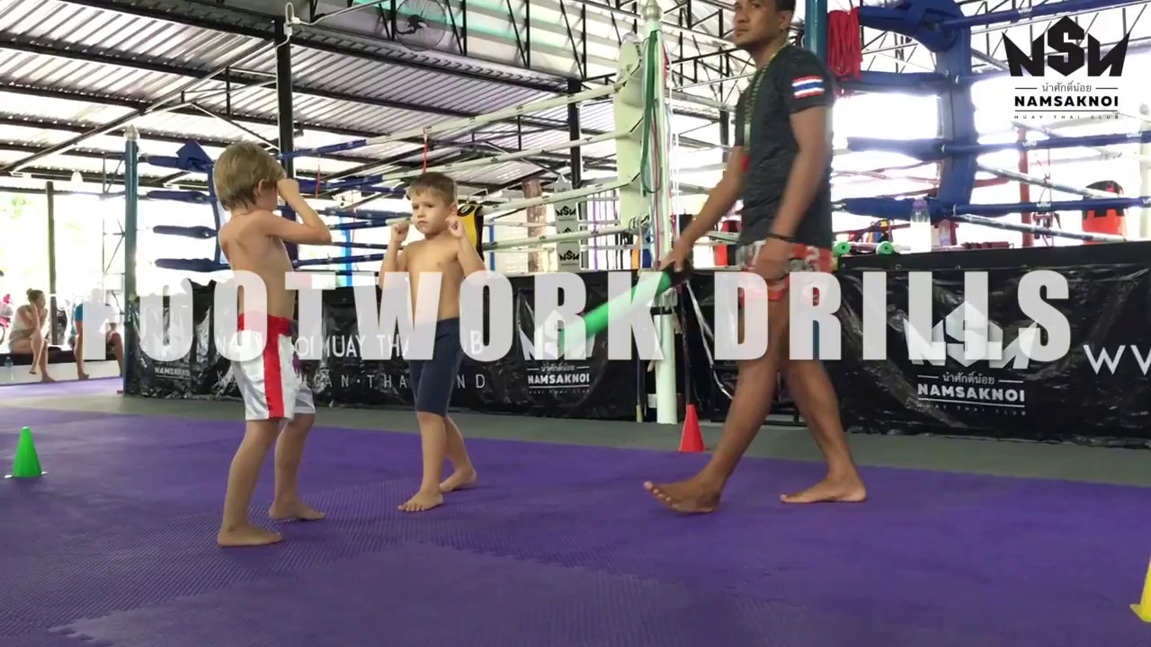 Basic Footwork Drills | Namsaknoi Muay Thai - YouTube