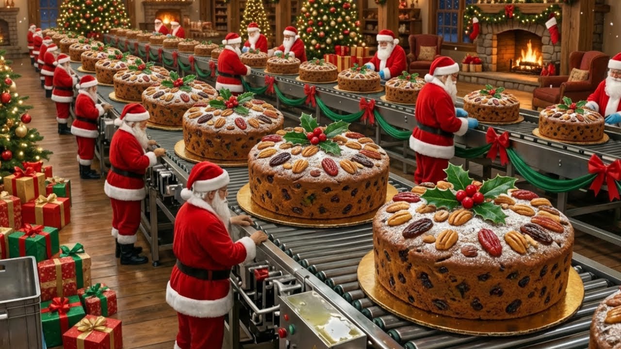 Inside the Christmas Cake Factory: The Hidden Process Behind Fruit ...